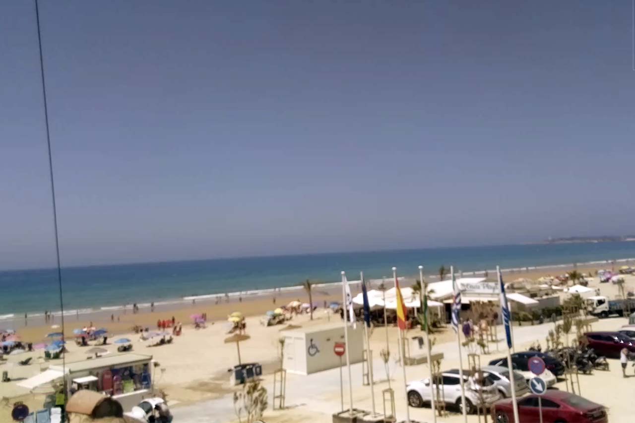 Webcam Conil 1 (Playa de la Fontanilla) - La Costa de Cádiz